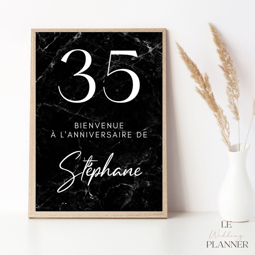 Affiche Anniversaire Personnalisée Poster Anniversaire - Etsy