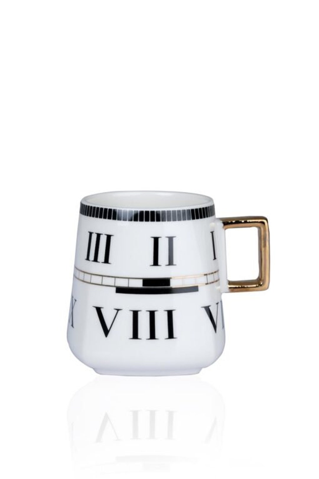 Roman Numeral Porcelain Mug - Etsy
