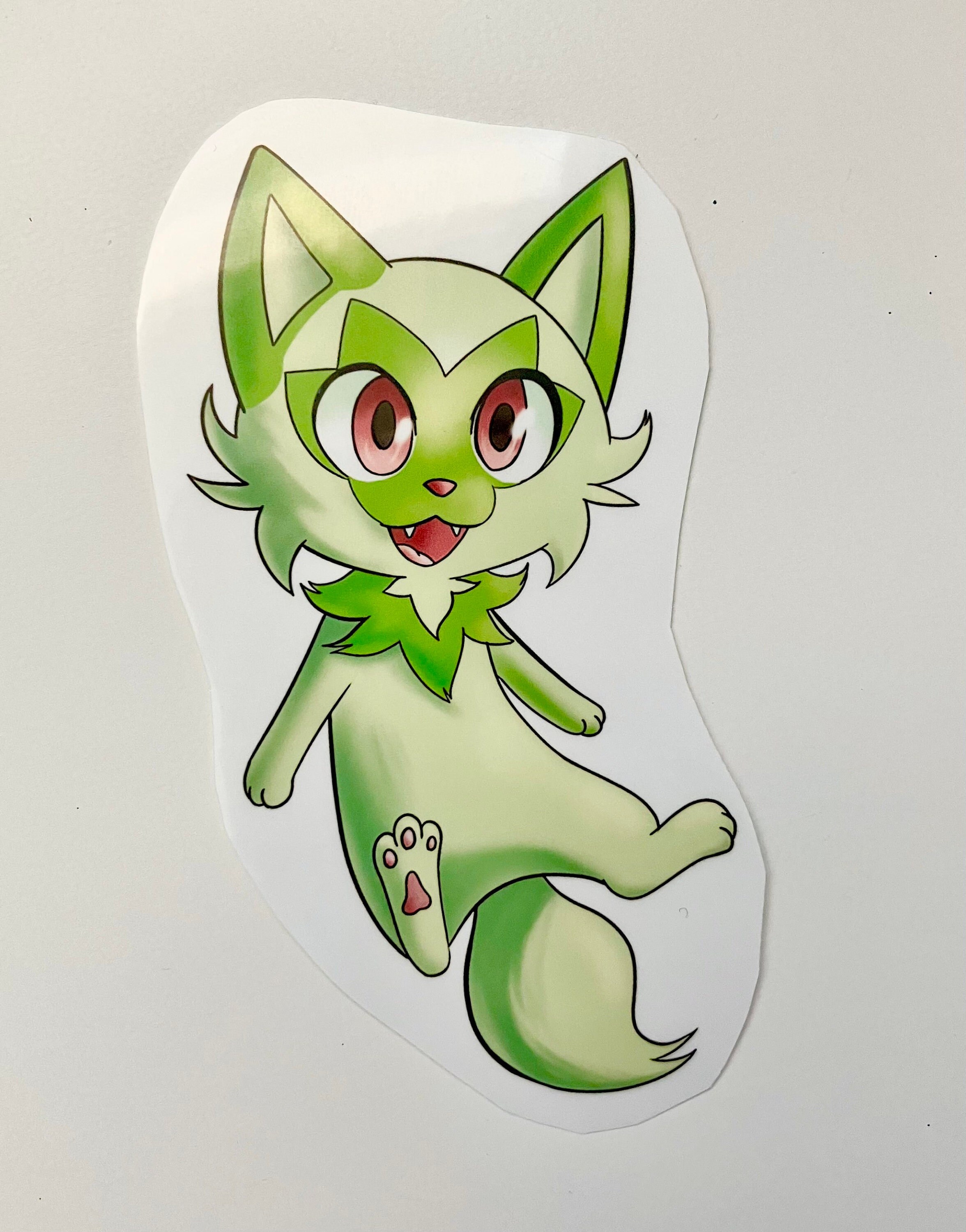 Sprigatito Sticker Glossy Vinyl Weatherproof - Etsy