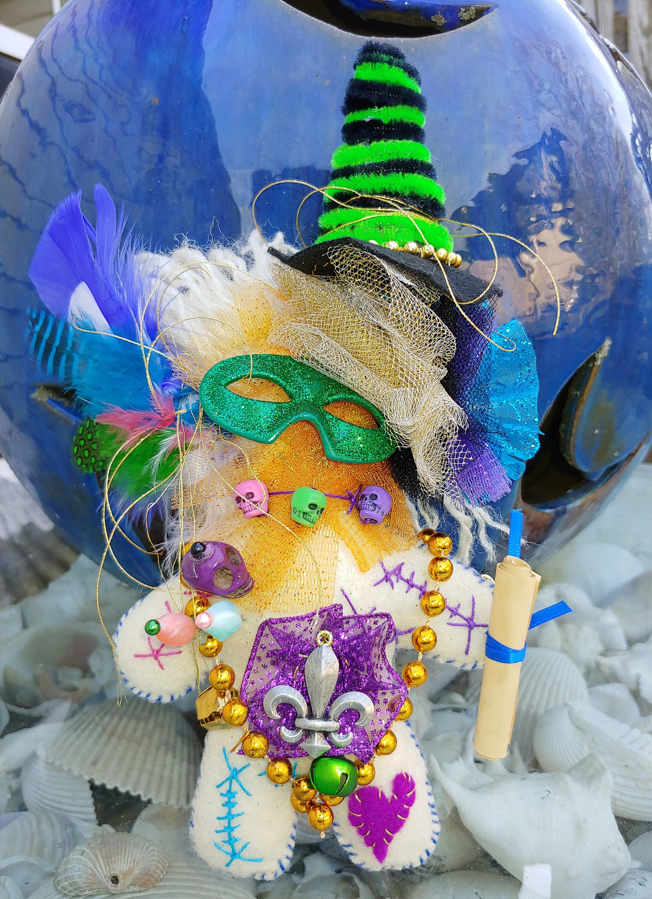 Fabric Hag Stone Amulet/Tailsman. Voodoo/Poppet Doll Craft Supplies ...