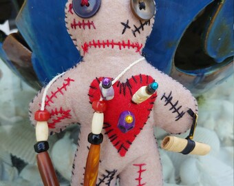 Fabric Hag Stone Amulet/Tailsman. Voodoo/Poppet Doll Craft Supplies ...