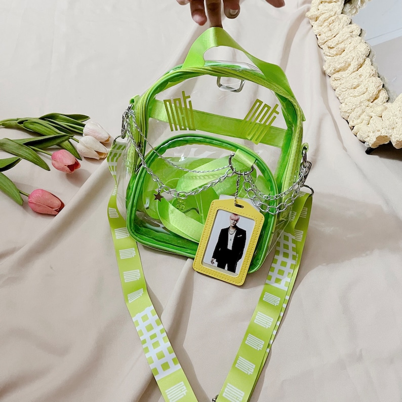 Light Green Neon Stadium Clear Bag for Concert - Etsy