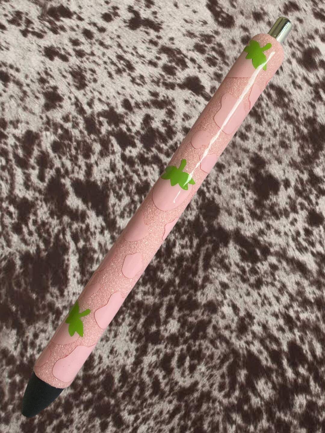 Strawberry Milk Pen, Refillable Pen, Inkjoy Glitter Pen, Custom Pen ...