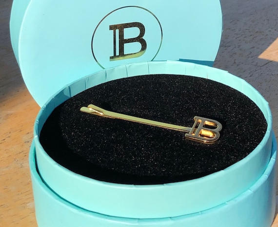 BALMAIN Hair Clip Original Box 18kt Gold Plated Limited - Etsy