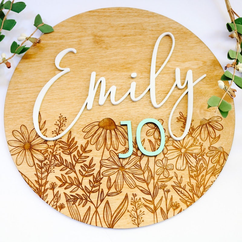 Wooden Name Signs - Etsy