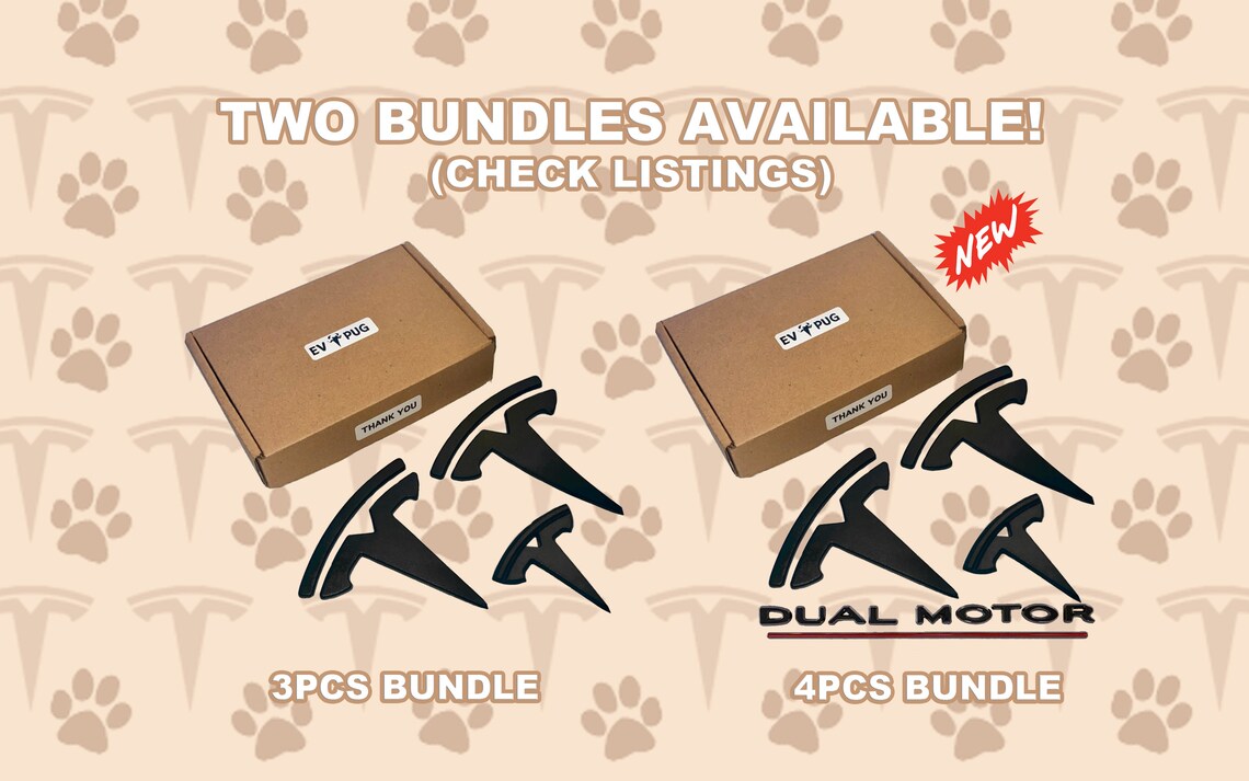 3PCS Matte Black Tesla Logo ABS Plastic Stick on Cap for Tesla - Etsy