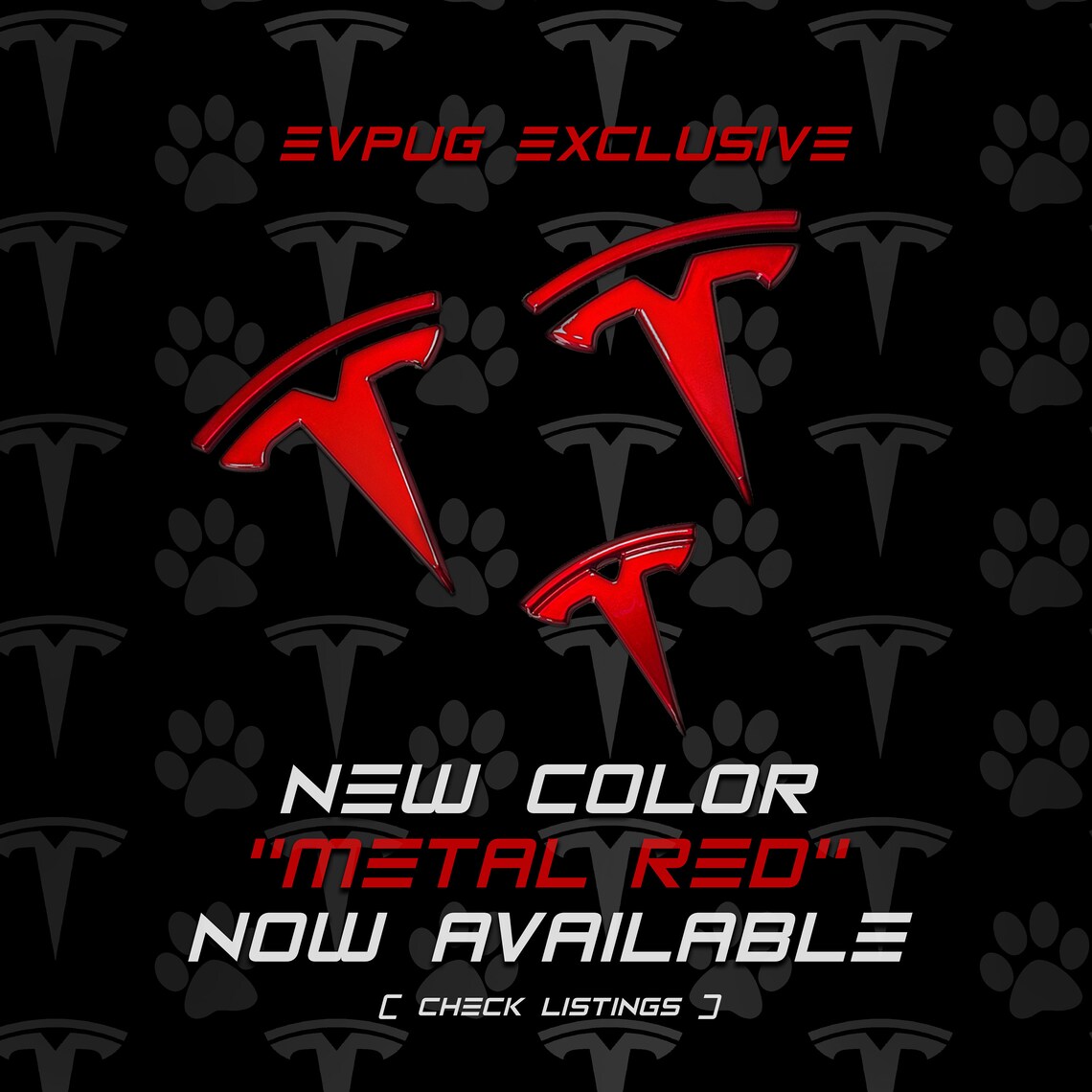 3PCS Matte Black Tesla Logo ABS Plastic Stick on Cap for Tesla - Etsy