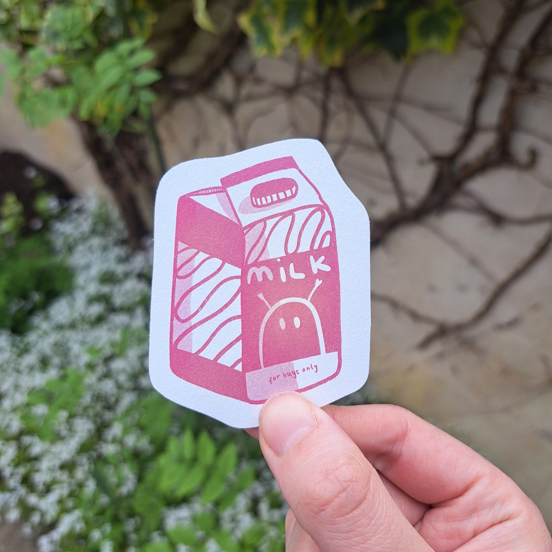 Bug Milk Carton Original Custom Cut Sticker - Etsy