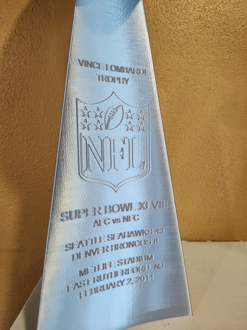 Life-sized 22 Vince Lombardi Trophy Replica Choose I1 Through LVIII58 ...