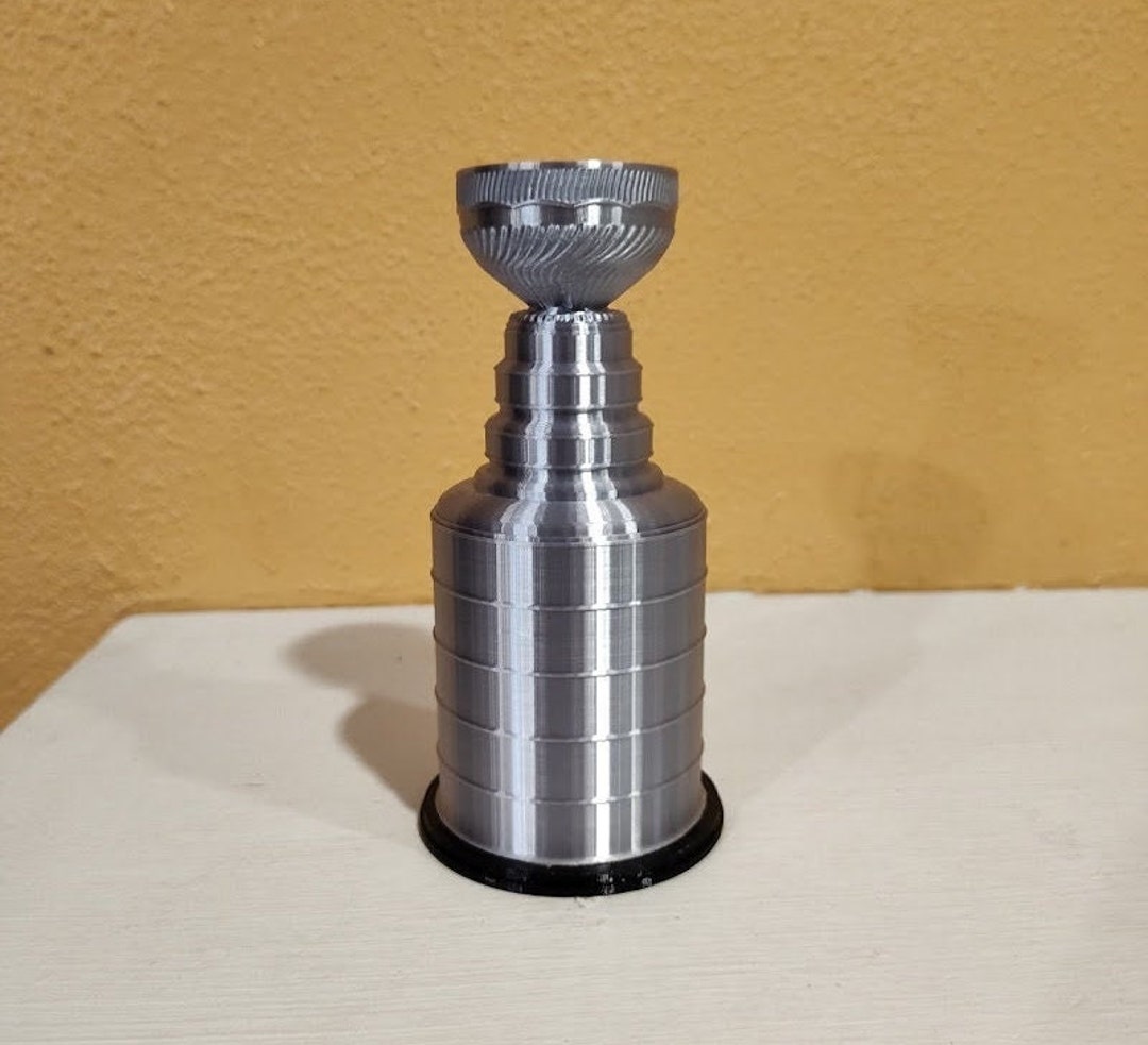 6" Stanley Cup Trophy Replica Shiny Silver -3D Printed Plastic Hockey ...