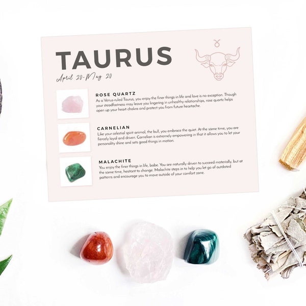 Taurus Crystals - Etsy