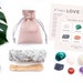 LOVE Crystal Kit - Rose Quartz, Malachite, Citrine, Tourmaline ...