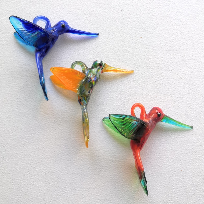 Glass Hummingbird - Etsy