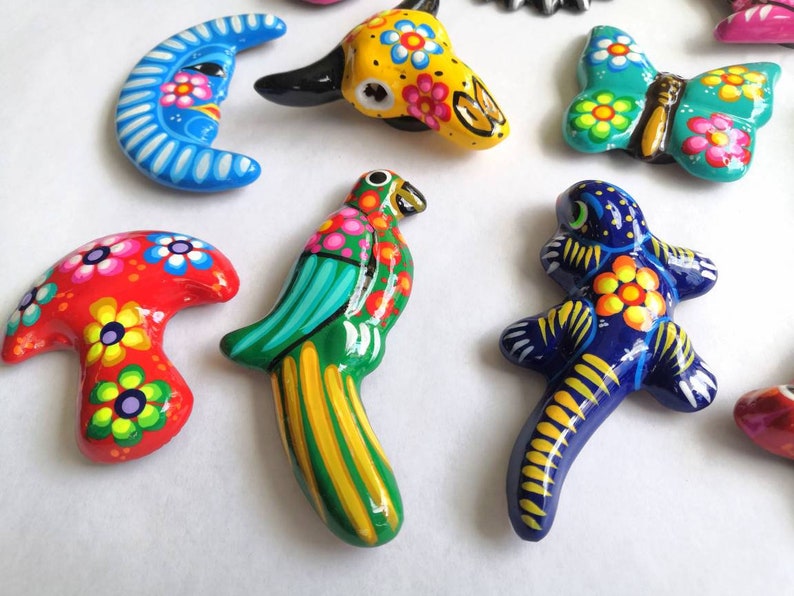 Beautiful Talavera Mexican Magnets. Made in Mexico. Mexican Souvenirs ...