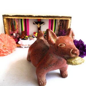 Perro Xoloitzcuintle. 6 Barro. Día De Los Muertos. Mexican Dog. Colima ...