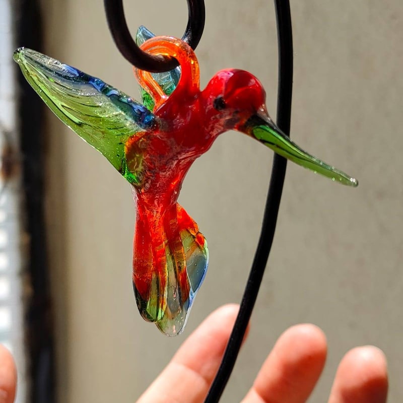 Glass Hummingbird - Etsy