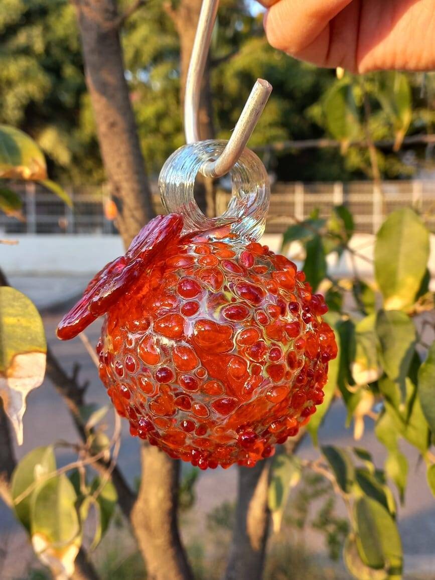 Bebedero Para Colibrí. Hummingbird Feeder. Vidrio Soplado. - Etsy