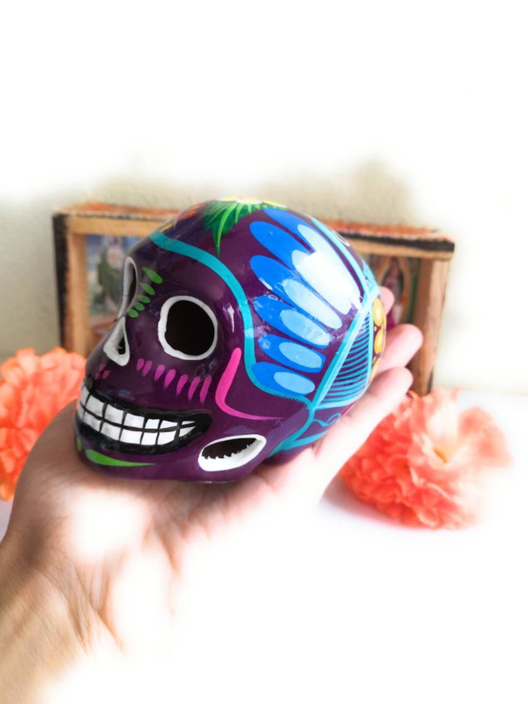 Day of the Dead. Calavera De Azucar / Sugar Skull. Clay . Mexican ...