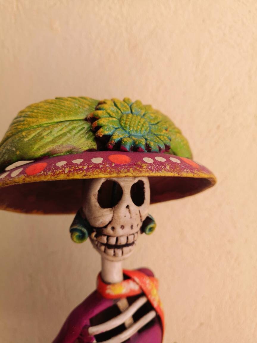 Catrina Figurine. Catrina Mexicana Dia De MUERTOS. CATRINA - Etsy