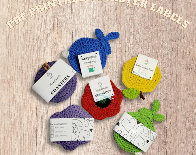 PRINTABLE heart Beat Template, Mug Rug Tags / Wrap Labels DIY Product ...