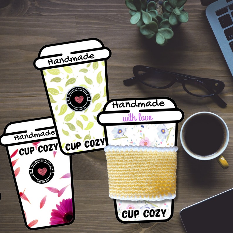 Printable Cup Cozy Template PDF Download Coffee Sleeve - Etsy