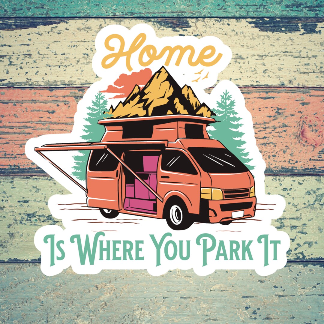 Camping Vinyl Sticker, Summer Stickers, Outdoors Stickers, Wilderness ...