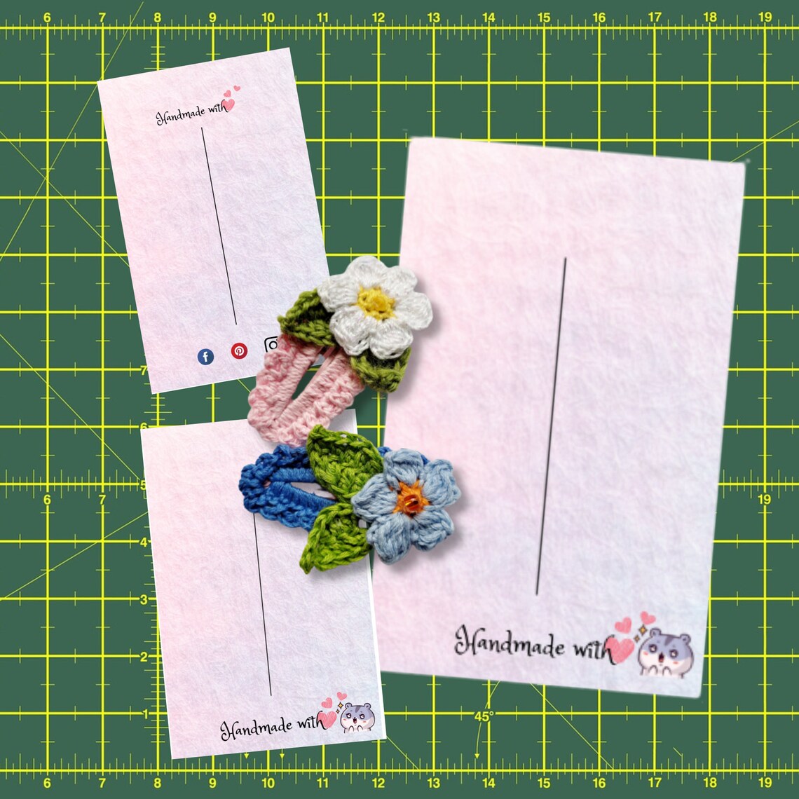 Printable Hair Clip Display Tags, Instant Download PDF Templates ...