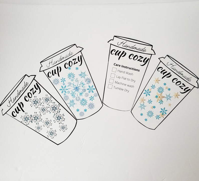 Printable Cup Cozy Template PDF Download Coffee Sleeve | Etsy