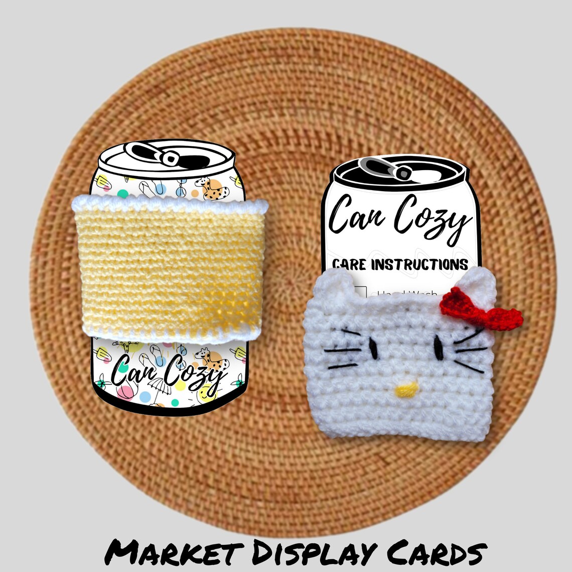 Printable Can Cozy Template Can Cozy Card PDF Download Cozy - Etsy