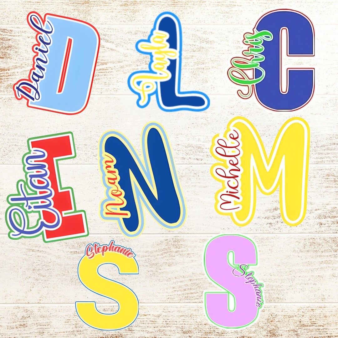 Custom Vinyl Name Sticker, Personalized Waterproof Decal, Custom Name ...