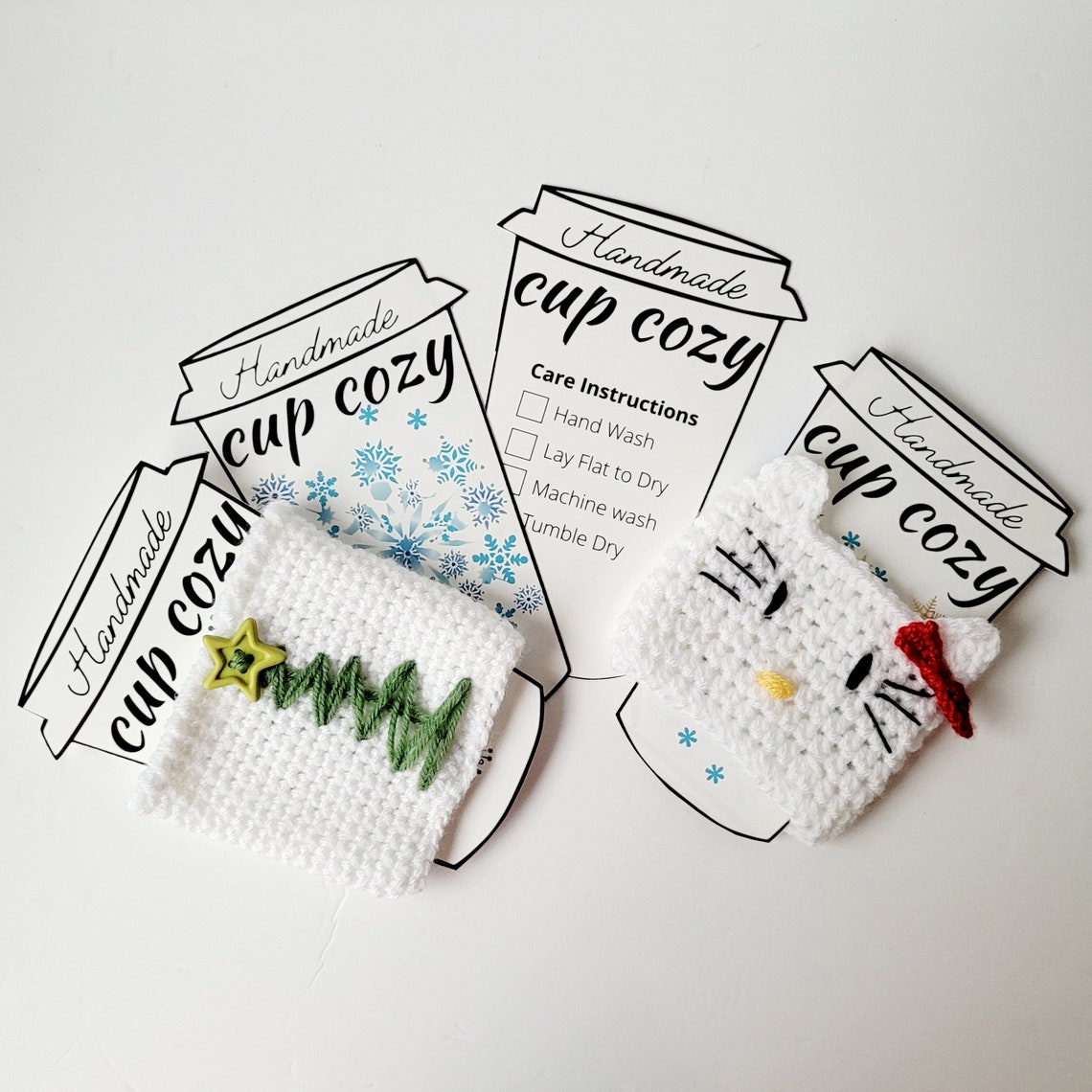 Printable Cup Cozy Template PDF Download Coffee Sleeve | Etsy