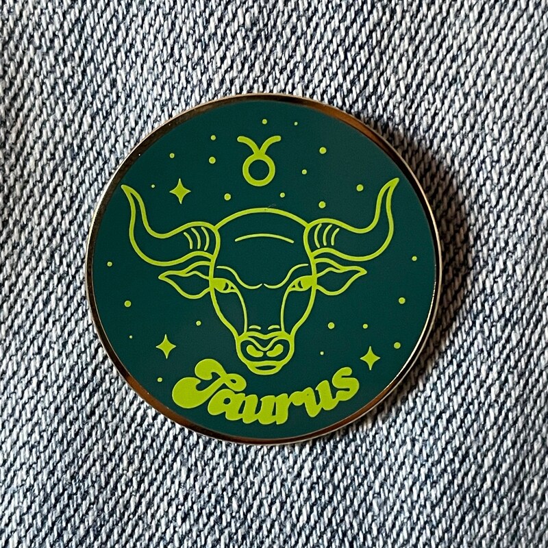 Zodiac Enamel Pin - Etsy