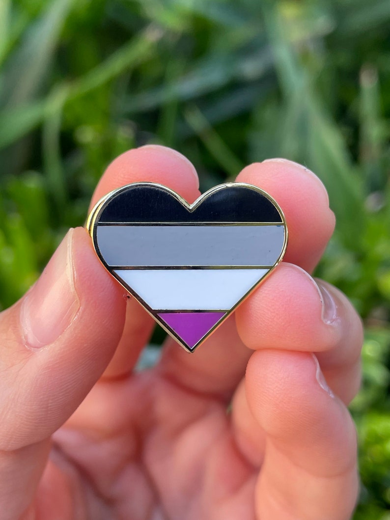 Ace Pride Hard Enamel Pin LGBTQ Pride Flag Heart Pin for - Etsy
