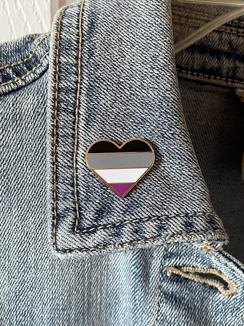 Ace Pride Hard Enamel Pin LGBTQ Pride Flag Heart Pin for - Etsy