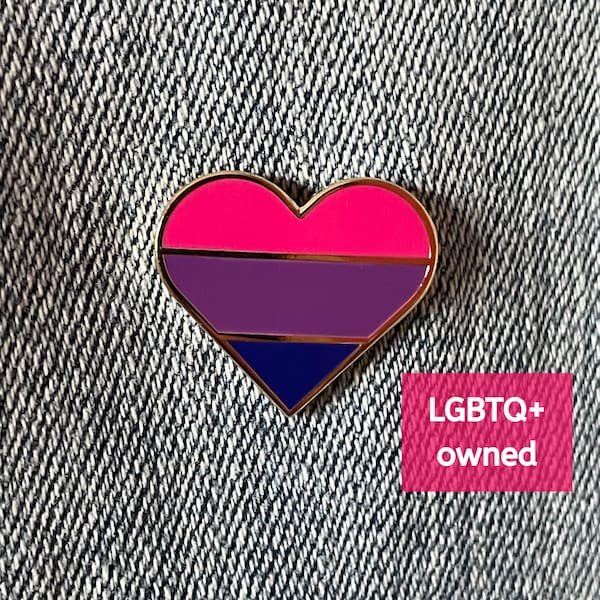 Bi Enamel Pins - Etsy