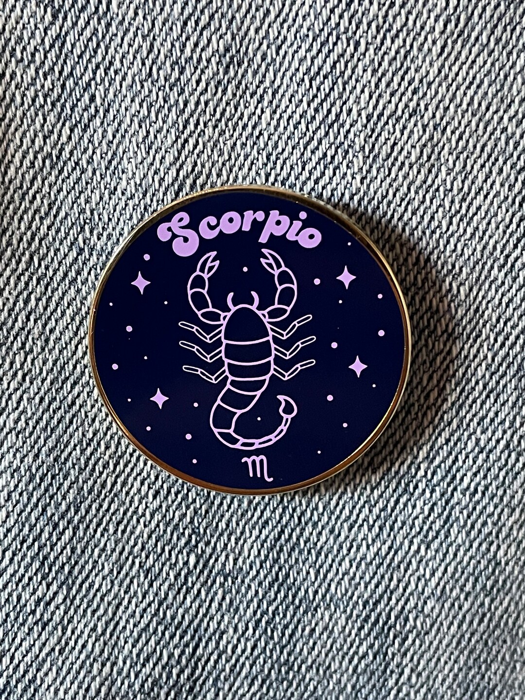 Scorpio Zodiac Sign Hard Enamel Pin Astrology Lapel Pin for Jackets ...