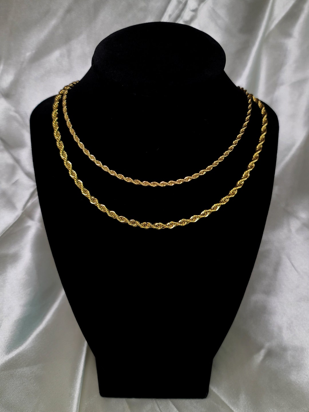 Mona Twist Chain Necklace | 14K Gold Plated Stainless Steel | Non ...