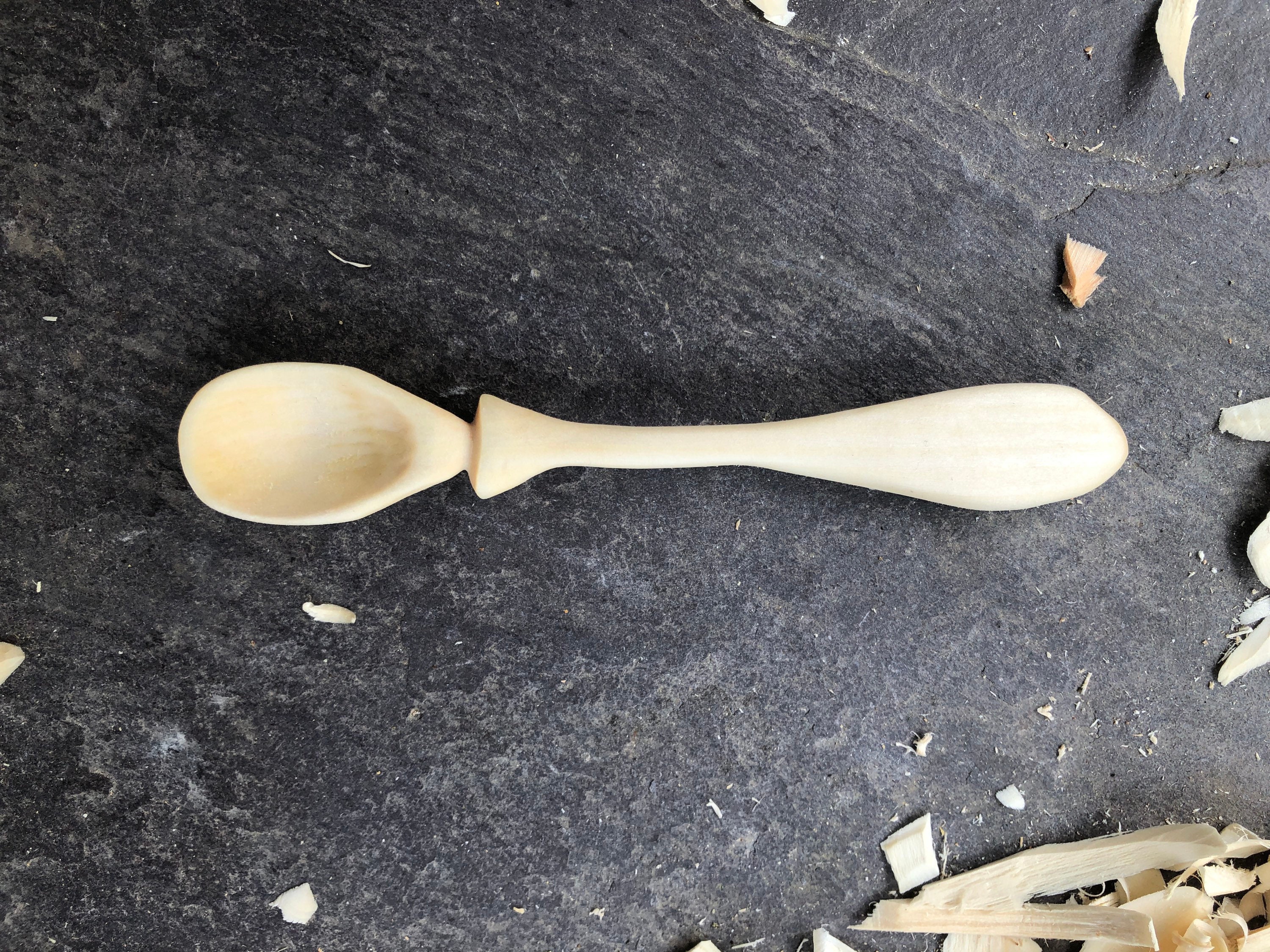 Wooden Pinch Spoon / Salt Spoon Sycamore Hand Carved Spoon | Etsy