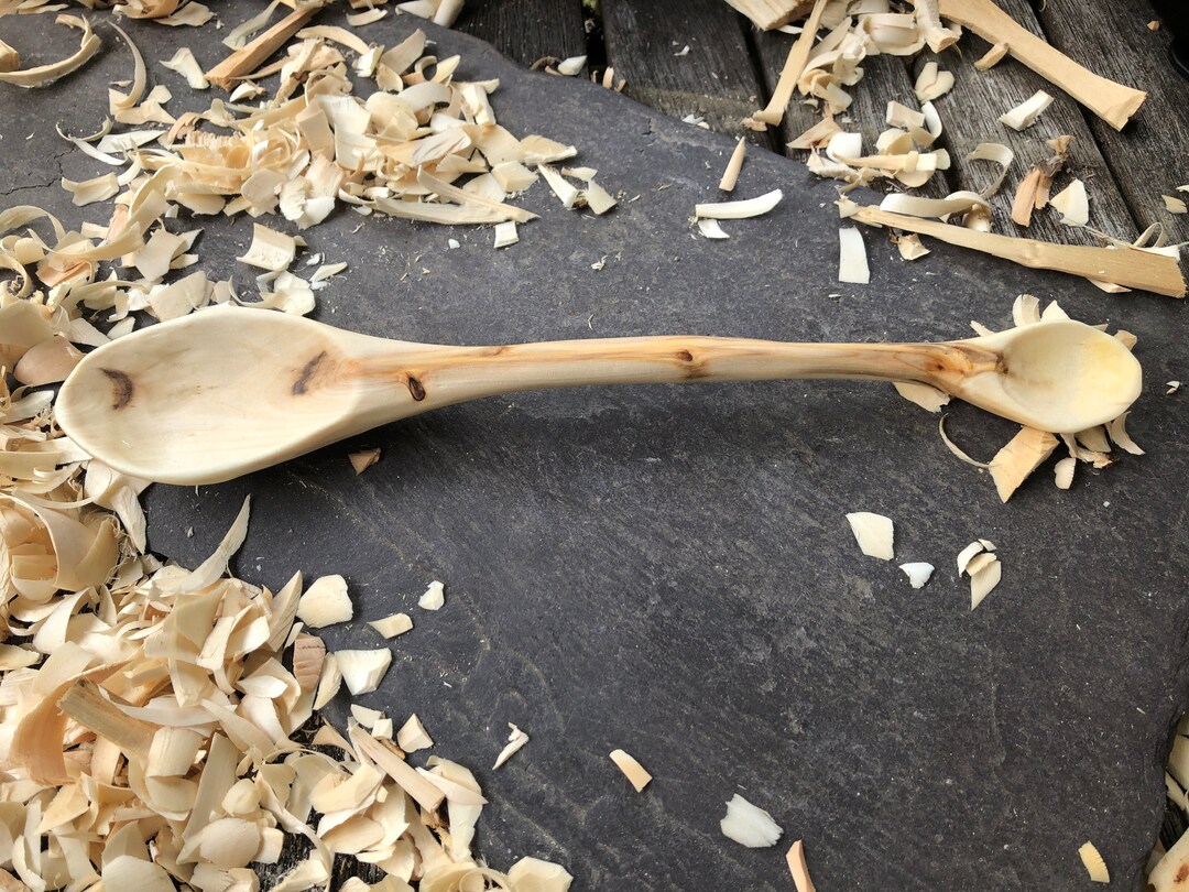 Wooden Double Ended Spoon - Willow or Sycamore - Hand Carved Spoon - Etsy