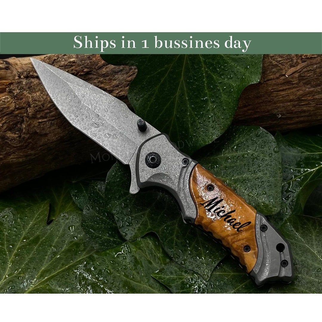 PERSONALIZED KNIFE Custom Pocket Knife Anniversary Gift - Etsy
