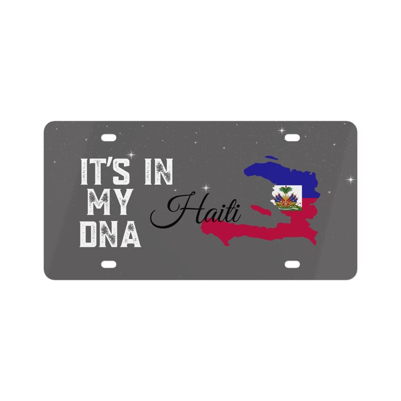 My DNA Haiti License Plate, Car, Custom License, Gift, Dominican ...