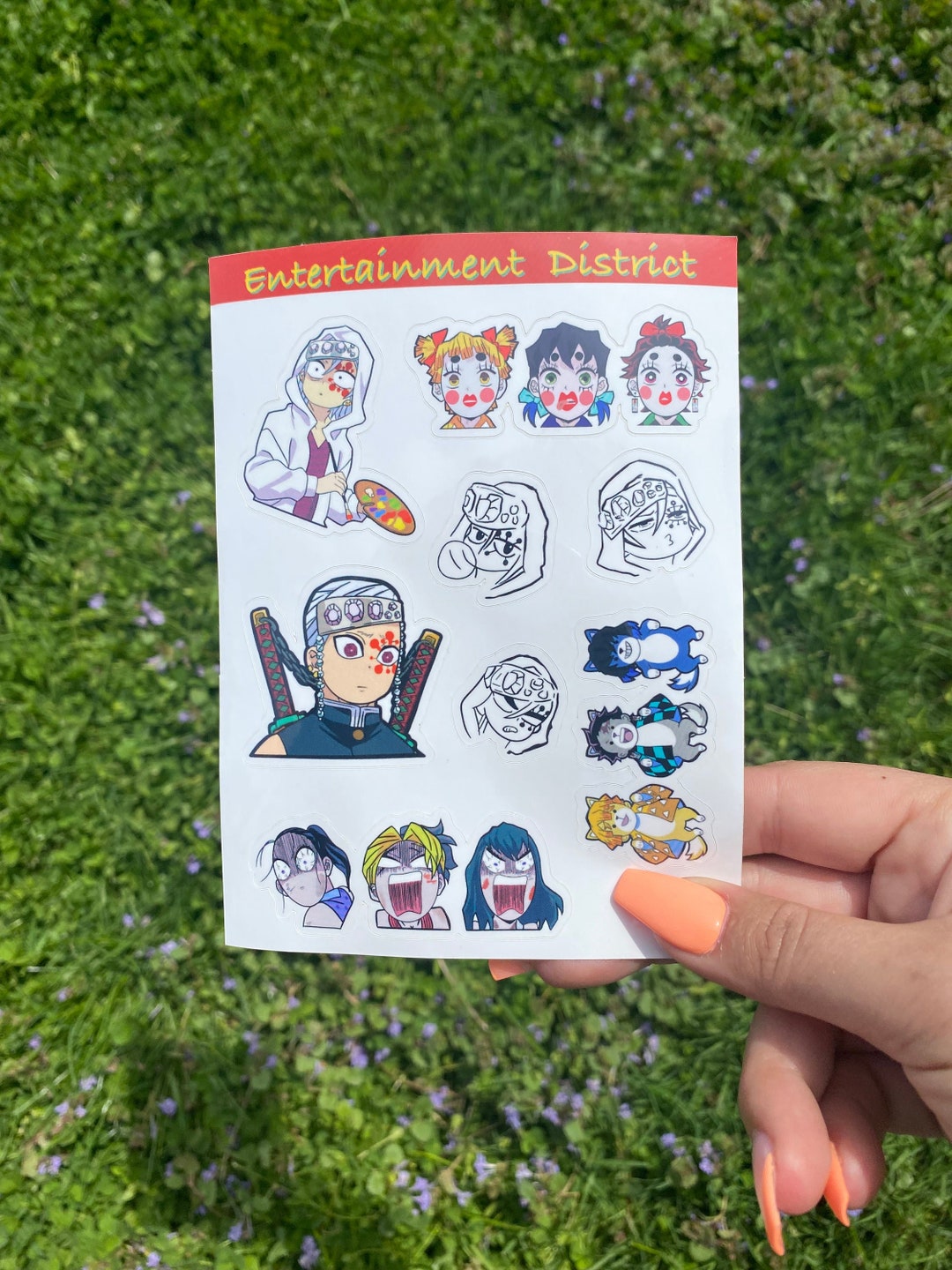 Sticker Sheet | Anime Sticker | Anime Sticker Waterproof | Anime ...