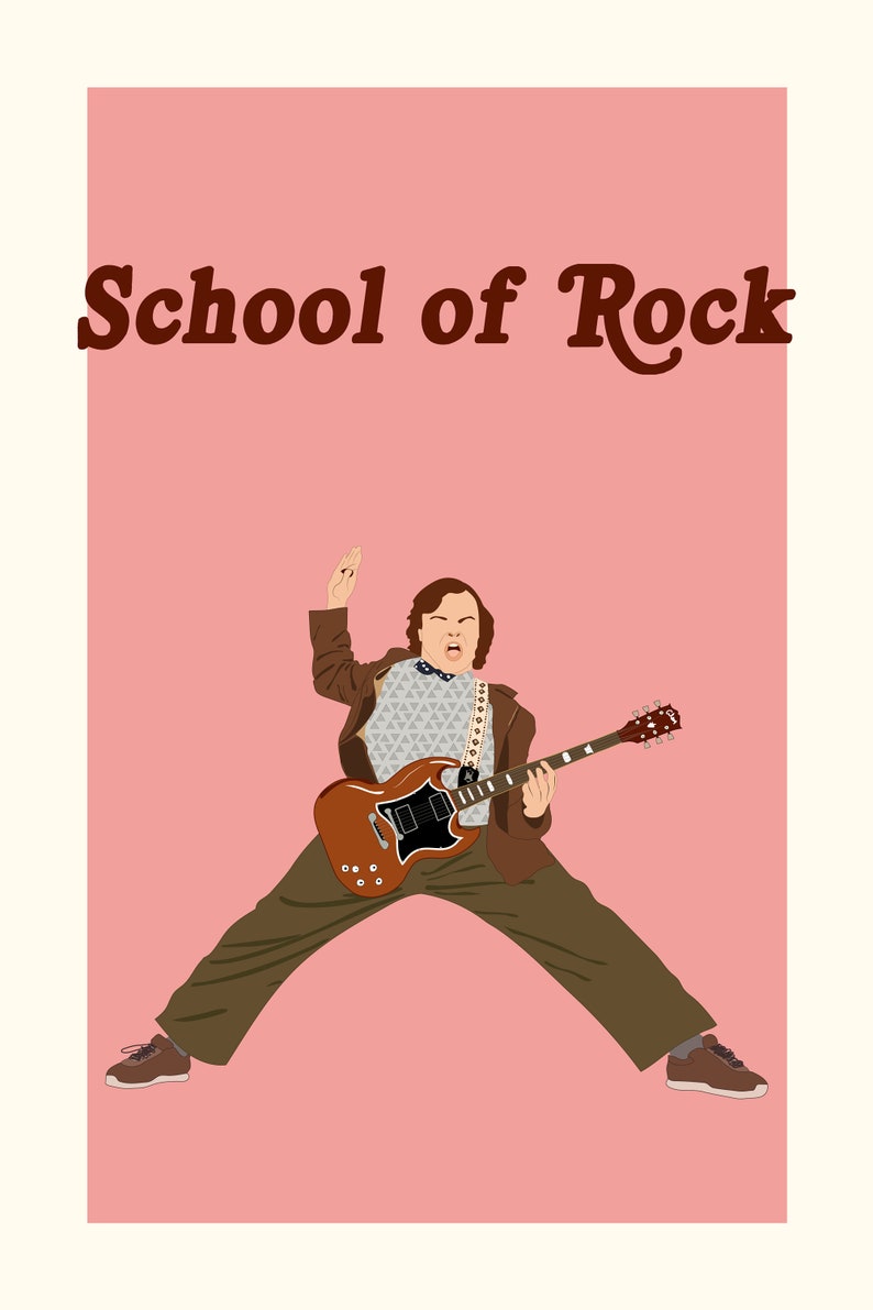 School of Rock Poster - Digital Download - Etsy