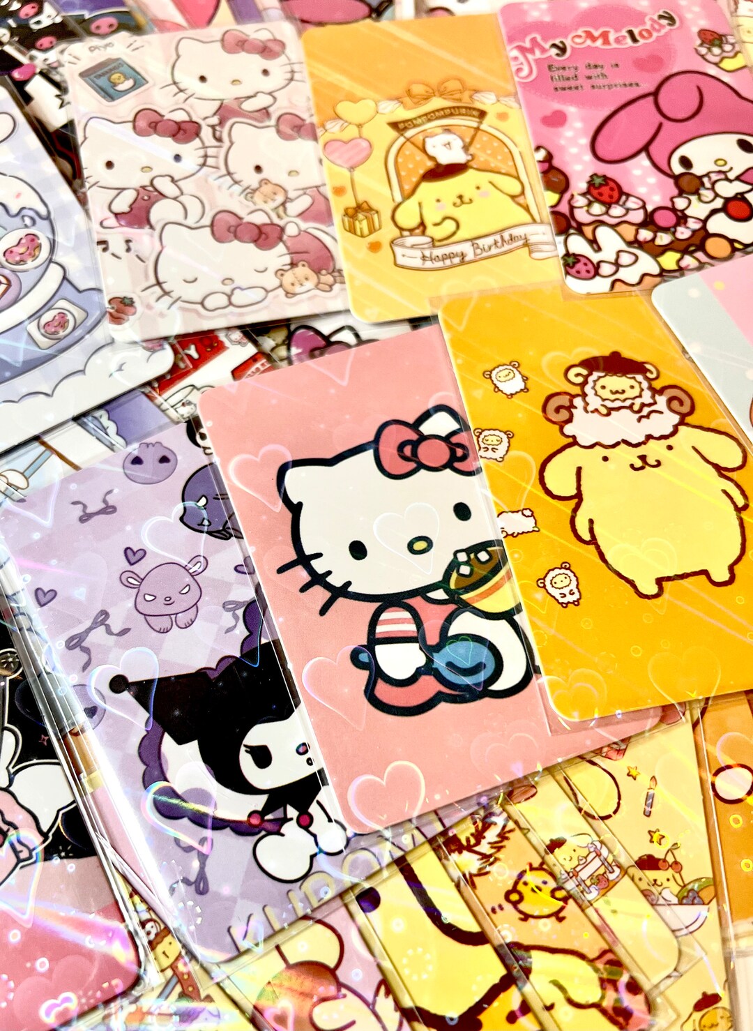 Cute Cartoon Photocards 5 Random Cards per Bundle Japanese Cartoon Characters Collection Trading ...