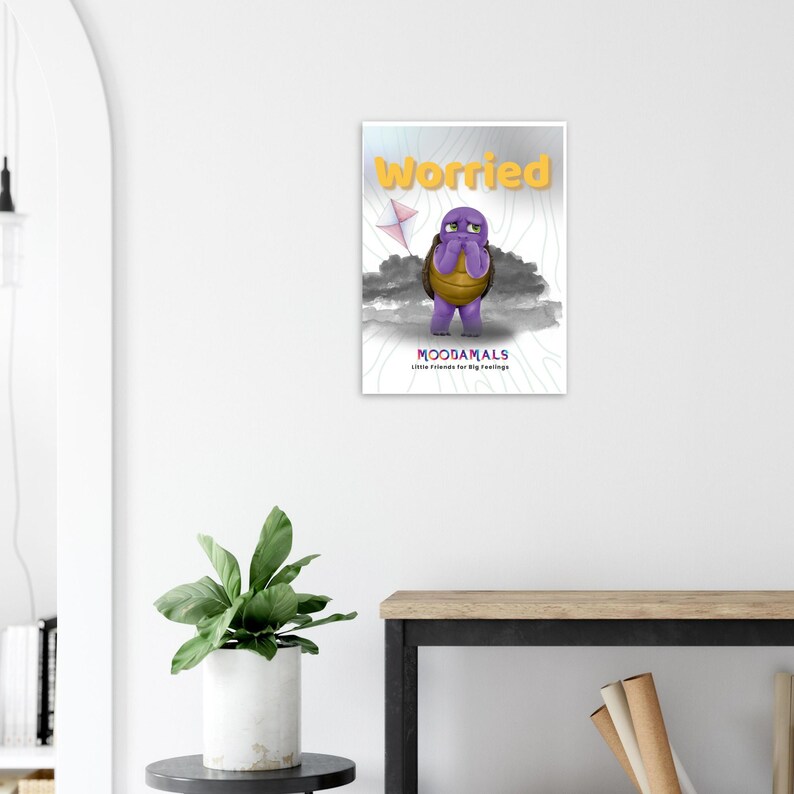 Worried Moodamals Poster | SEL Wall Art for Kids, Classroom, Children’s ...