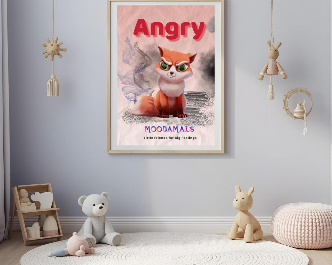 Angry Moodamals Poster | SEL Feelings Chart for Kids | Classroom Wall ...
