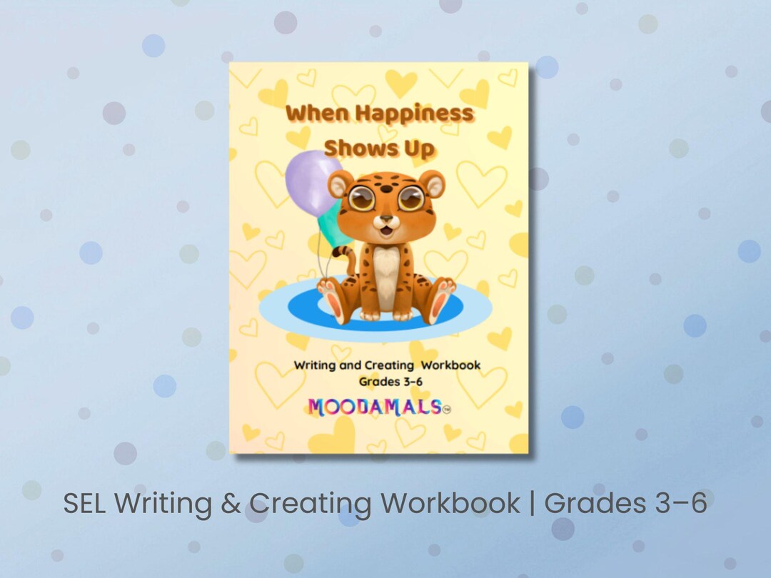 Happiness SEL Workbook for Kids | Writing & Doodling Activities ...