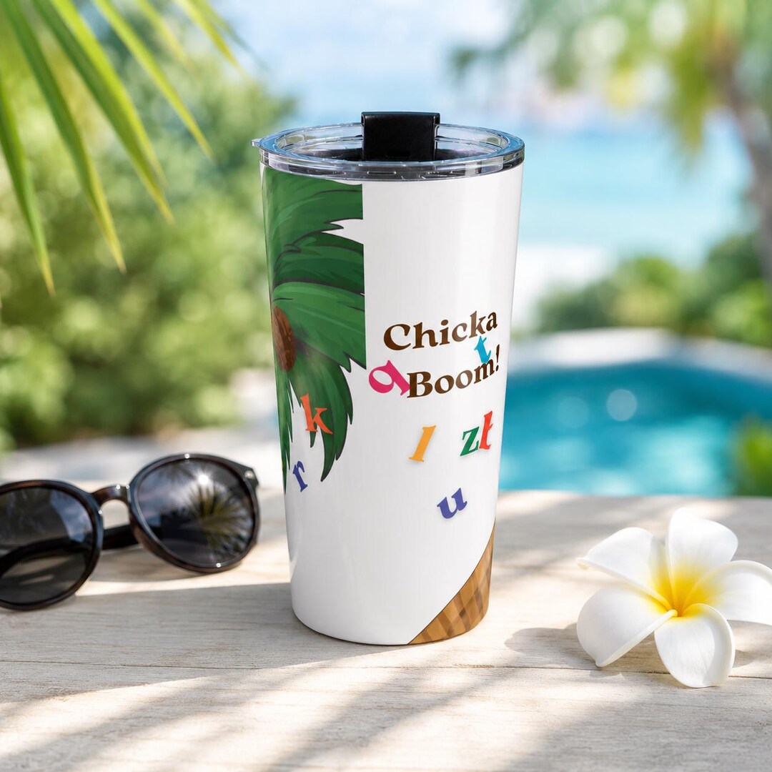 Chicka Chicka Boom Boom Alphabet Palm Tree Tumbler 20oz Teacher Gift ...