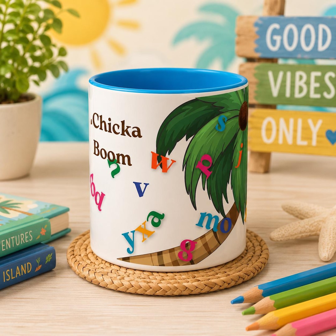 Chicka Chicka Boom Boom Beautiful Inspired Colorful Mugs, 11oz - Etsy