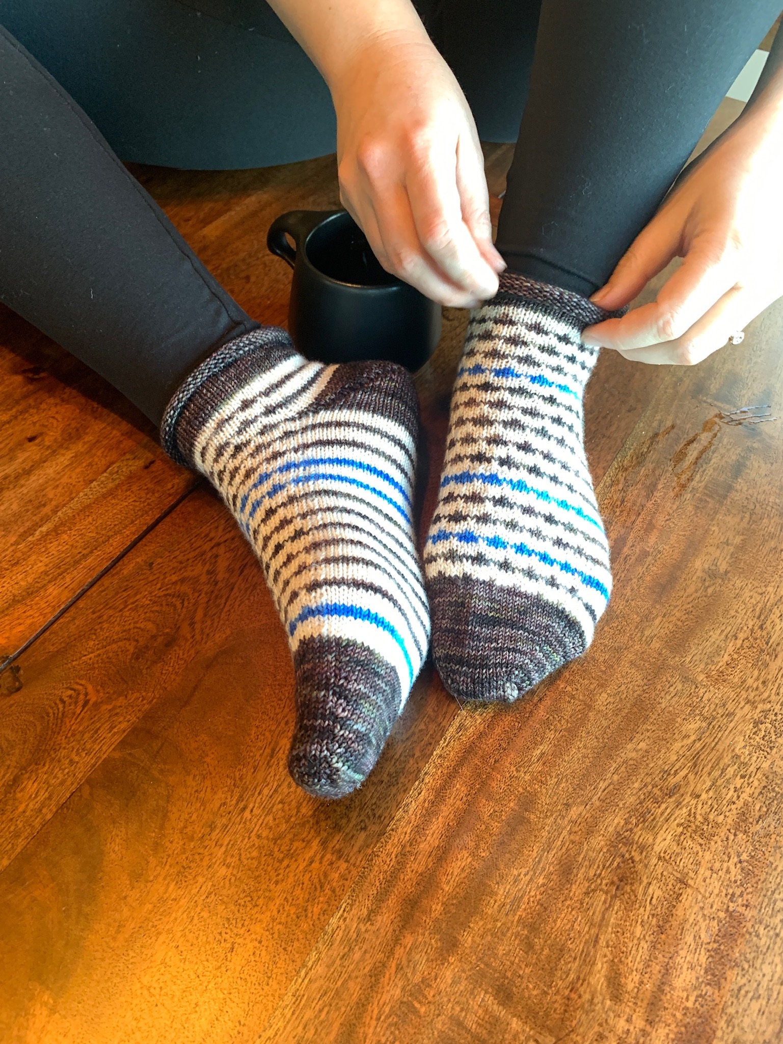 Gordon, the Giving Socks Knitting Pattern, Socks, Shorty, Stripes - Etsy